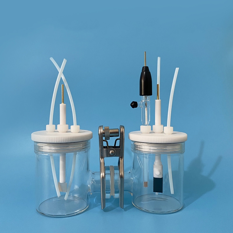 H-type replaceable membrane sealed electrolytic cell – YM Instrument