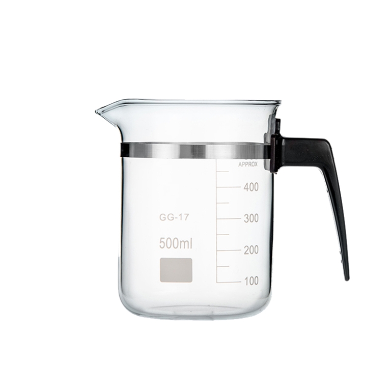 High Boro 3.3 Glass Beaker with plastic handle – YM Instrument