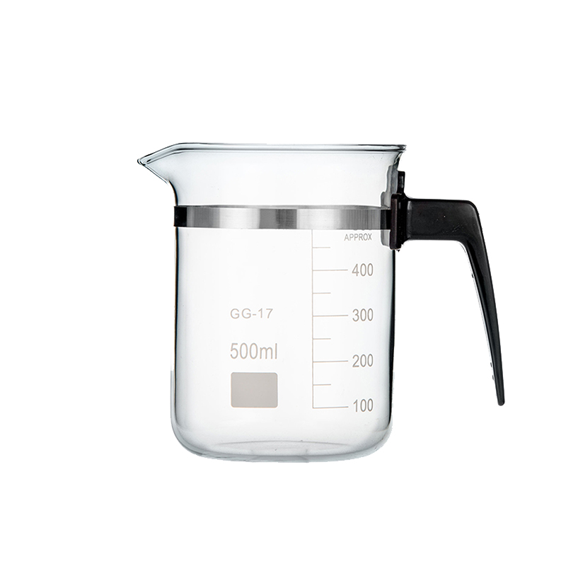 High Boro 3.3 Glass Beaker with plastic handle – YM Instrument