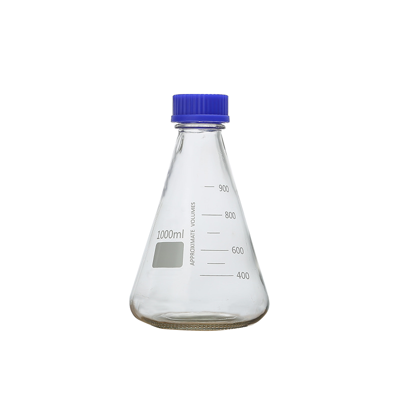 Heavy wall conical flask with screw cover – YM Instrument
